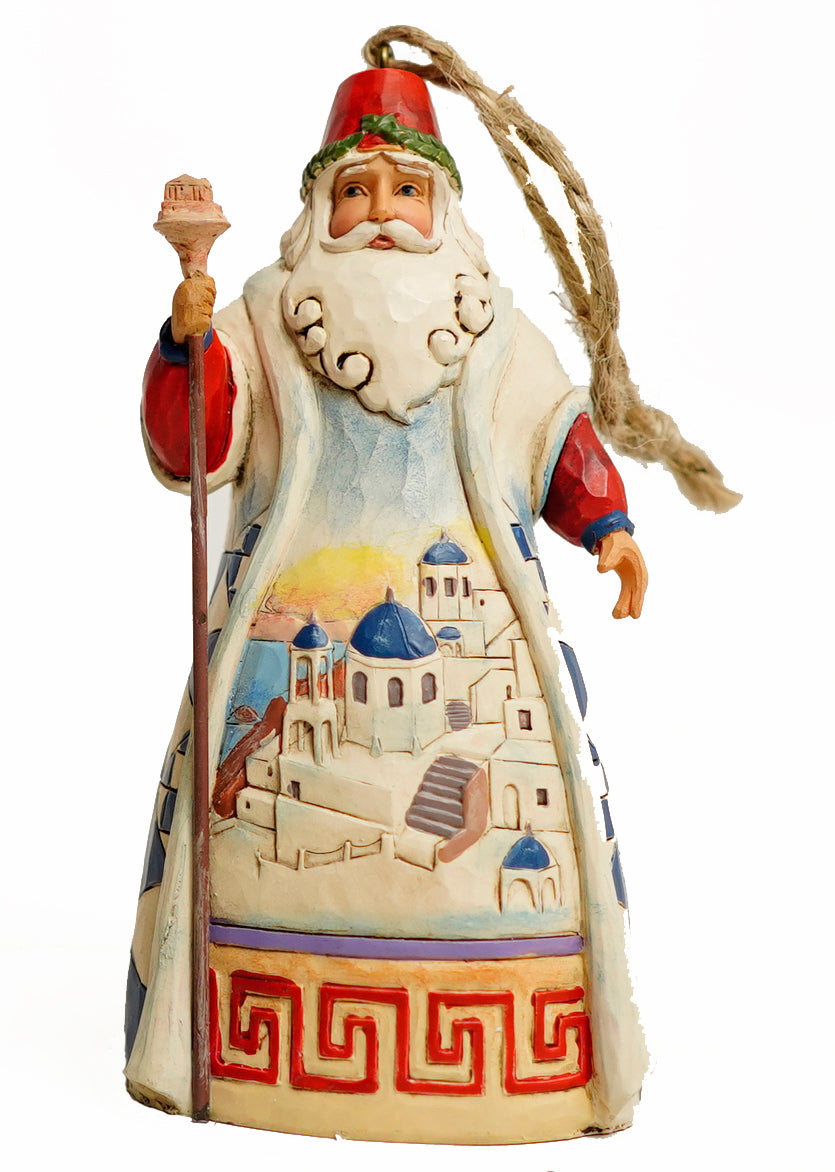 Jim Shore Heartwood Creek Greek Santa | Kantyli - Custom Greek Gifts ...
